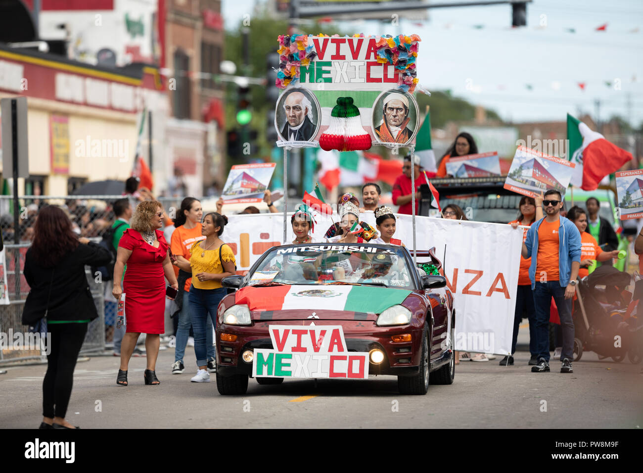 Chicago, Illinois , USA - September 9, 2018 The 26th Street Mexican ...