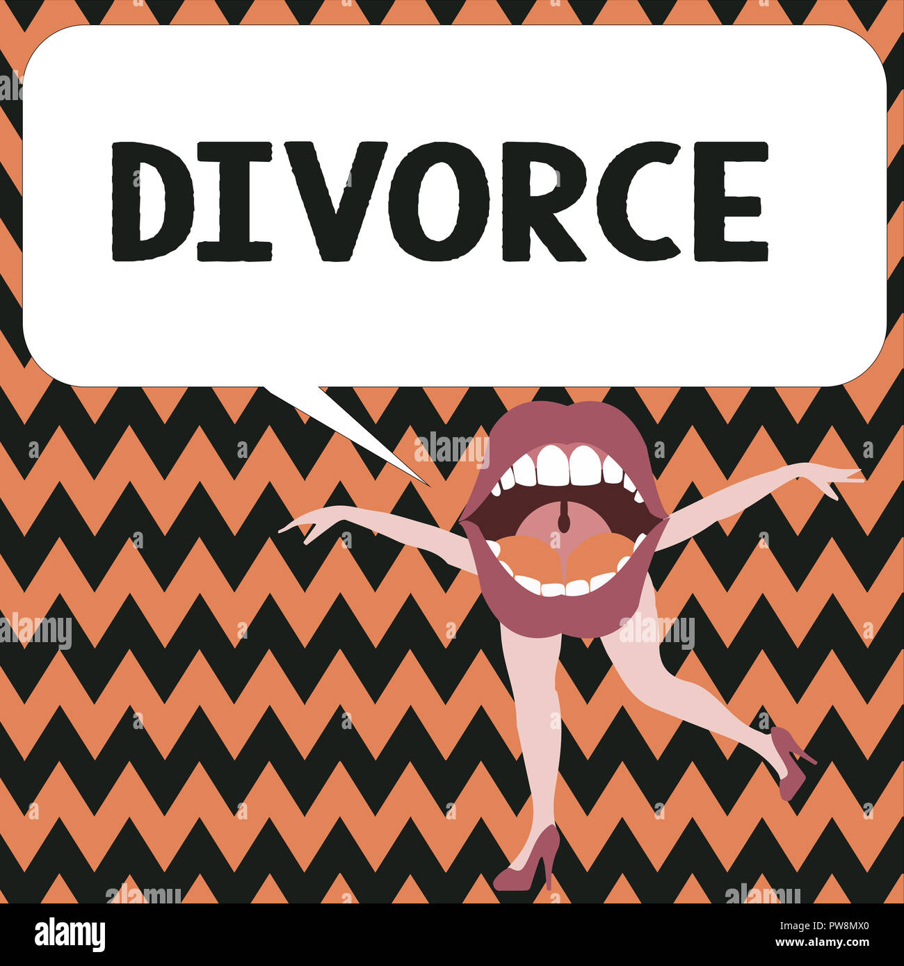 Word Writing Text Divorce Business Concept For Legal Dissolution Of
