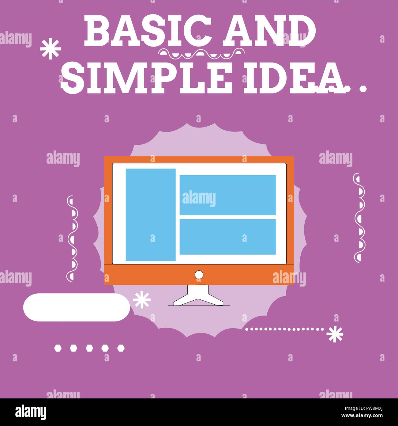 Handwriting text Basic And Simple Idea. Concept meaning Plain Mental ...