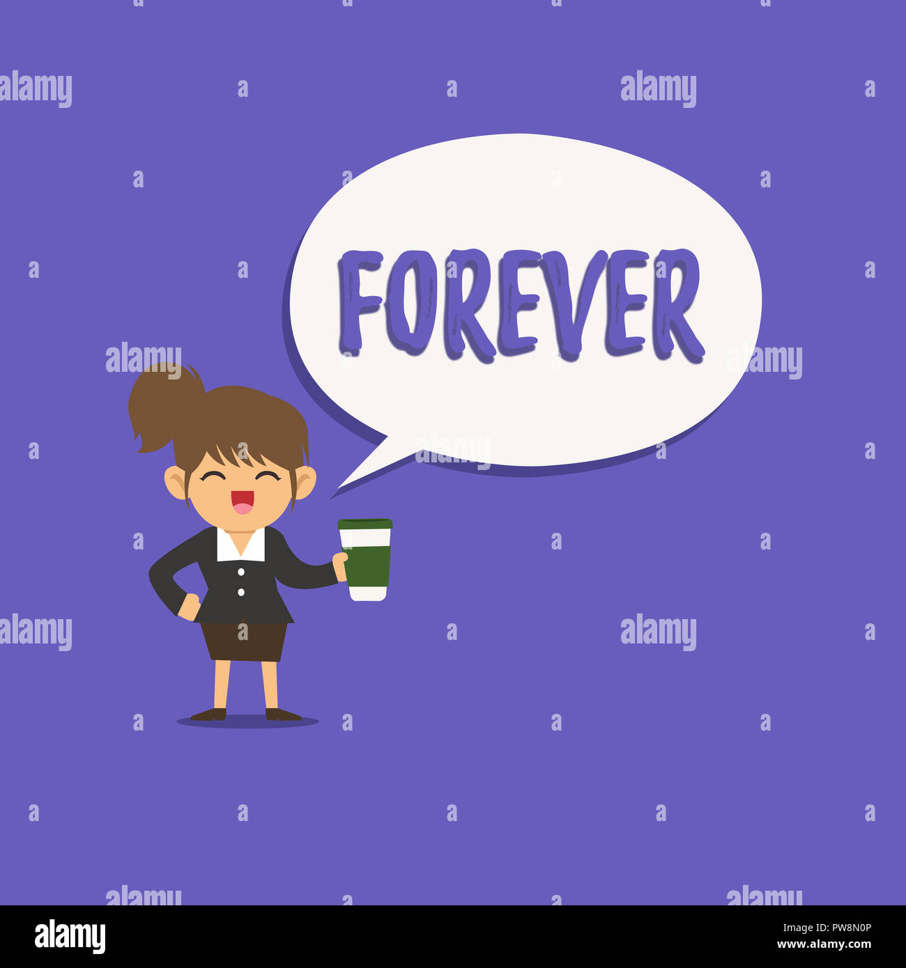 Text sign showing Forever. Conceptual photo Everlasting Peranalysisent ...