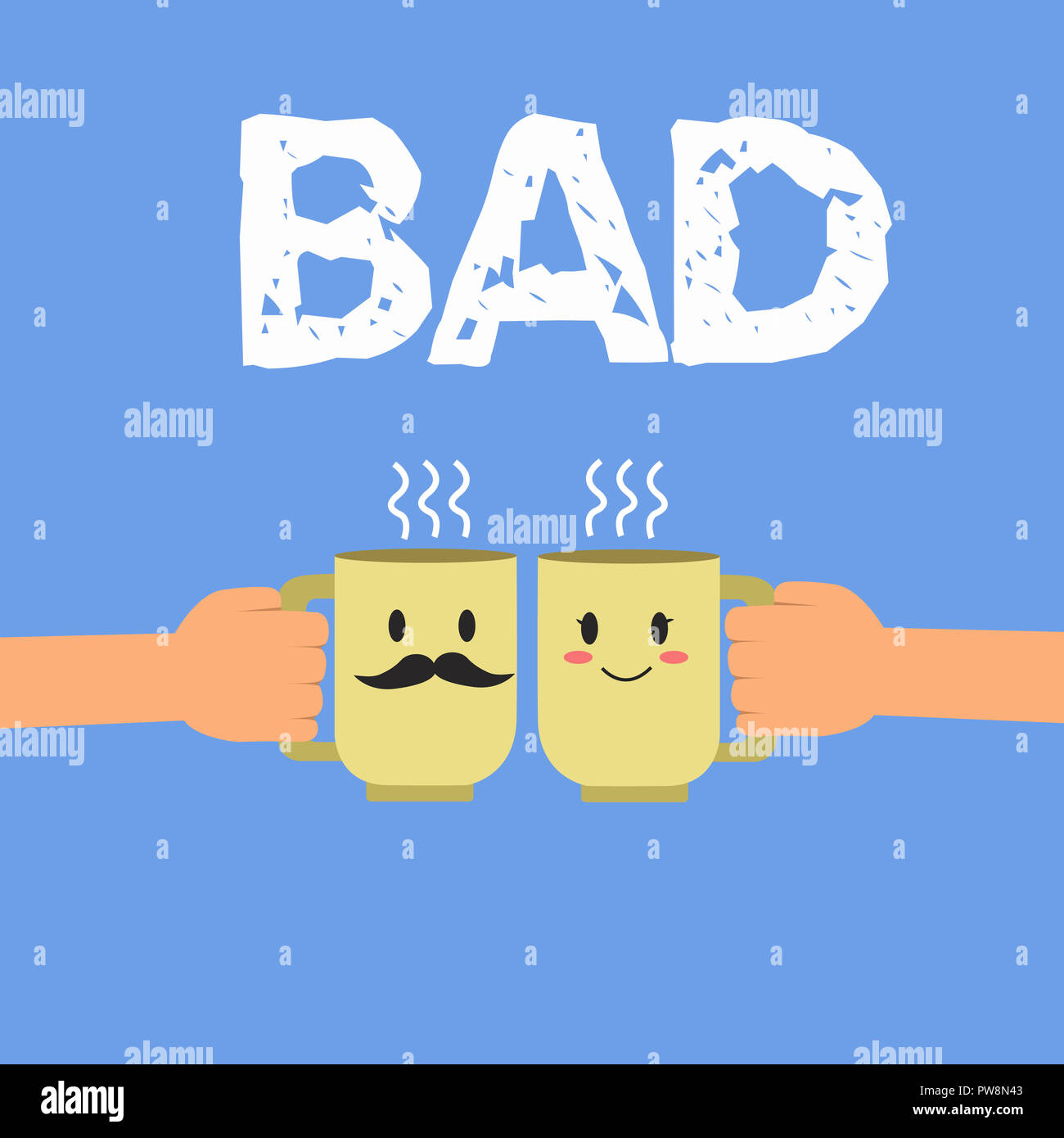 Handwriting text Bad. Concept meaning Unpleasant things that happen to ...