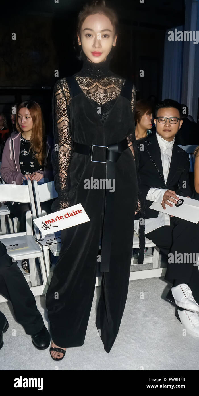 Naersiling Runway Show for NYFW SS19 with seated Chinese celebrity ...