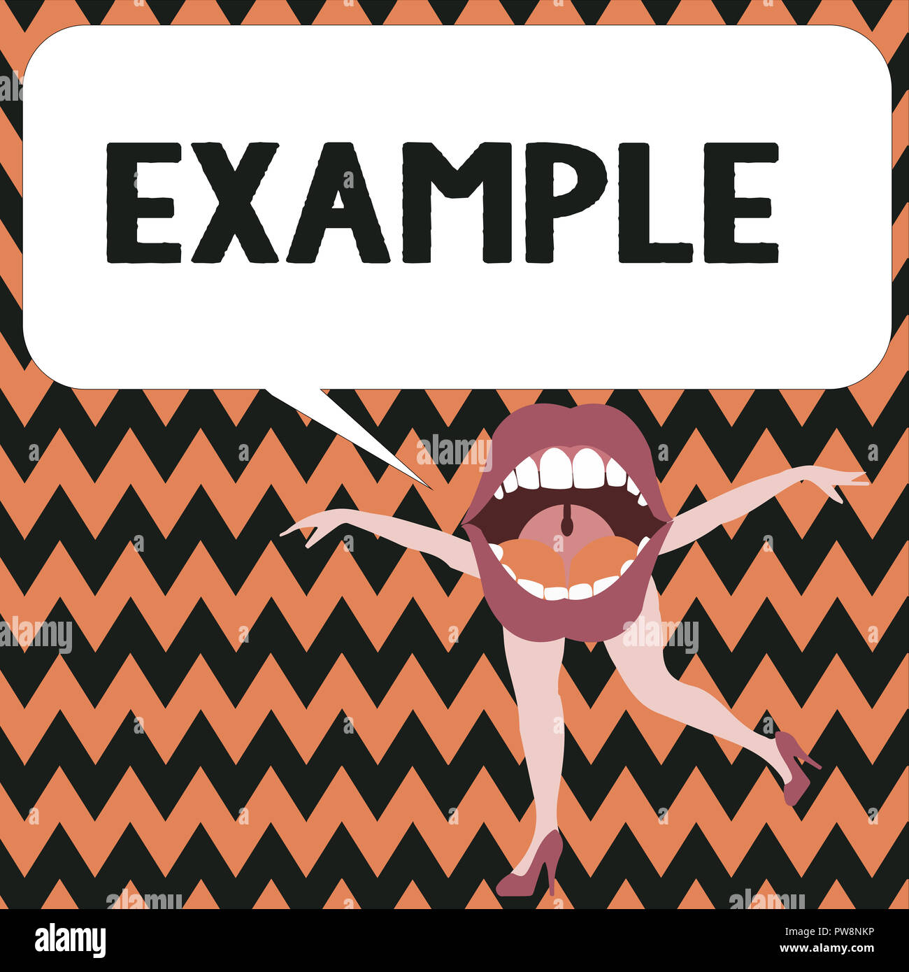 Word writing text Example. Business concept for Illustration Sample ...