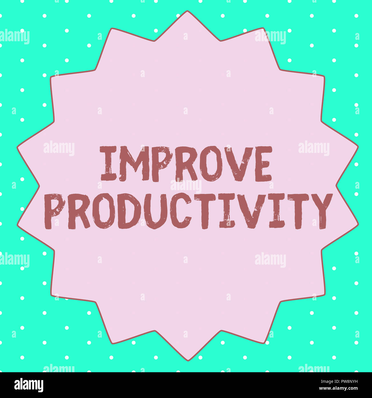 Text sign showing Improve Productivity. Conceptual photo Enhance the ...