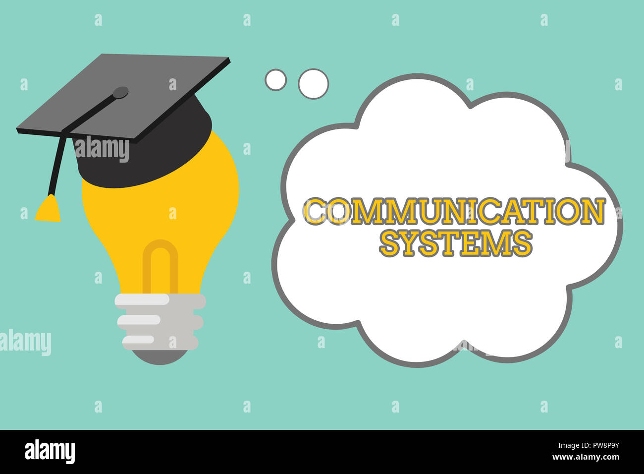 Word writing text Communication Systems. Business concept for Flow of ...