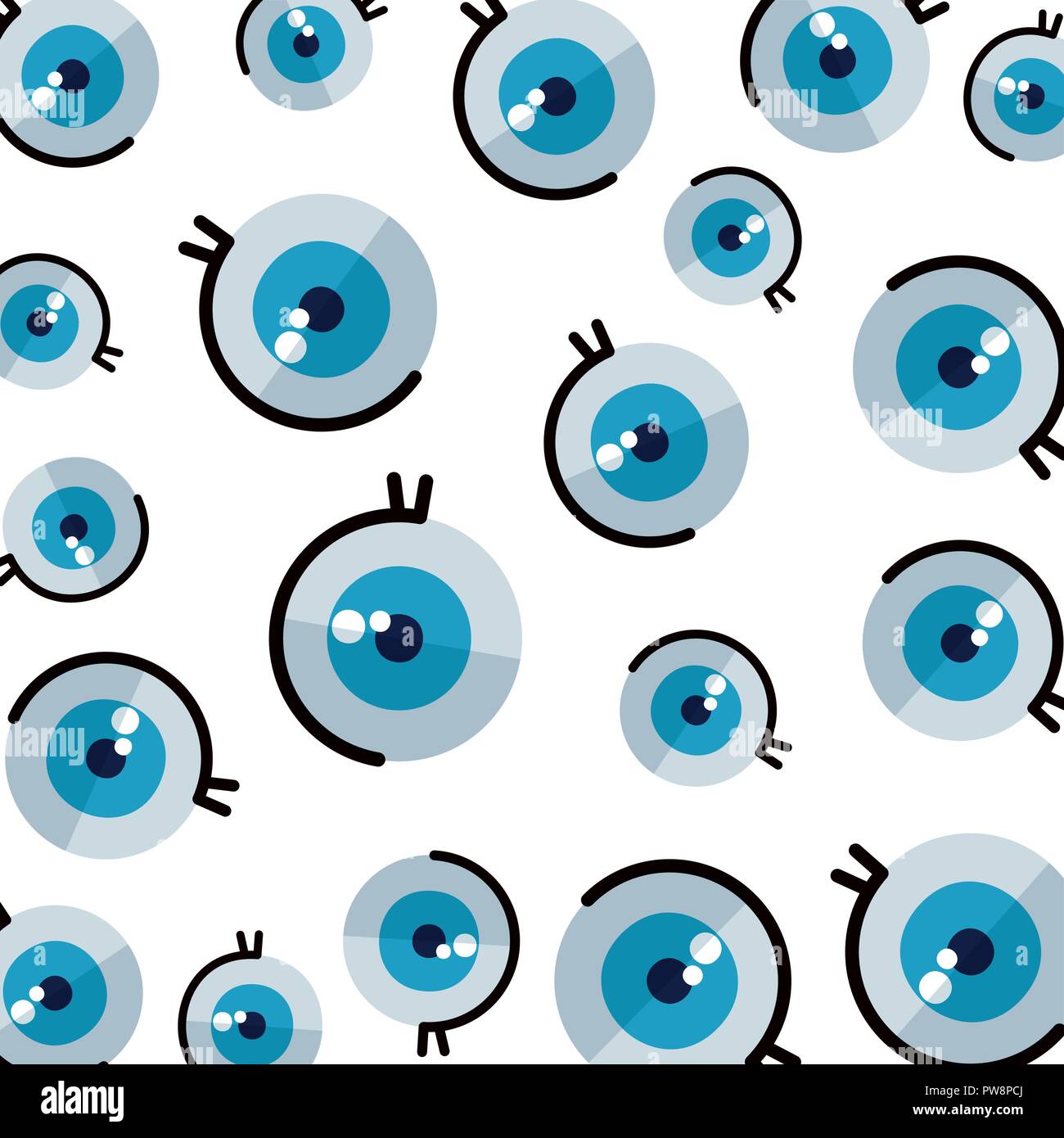 comic eye human pattern background vector illustration design Stock ...