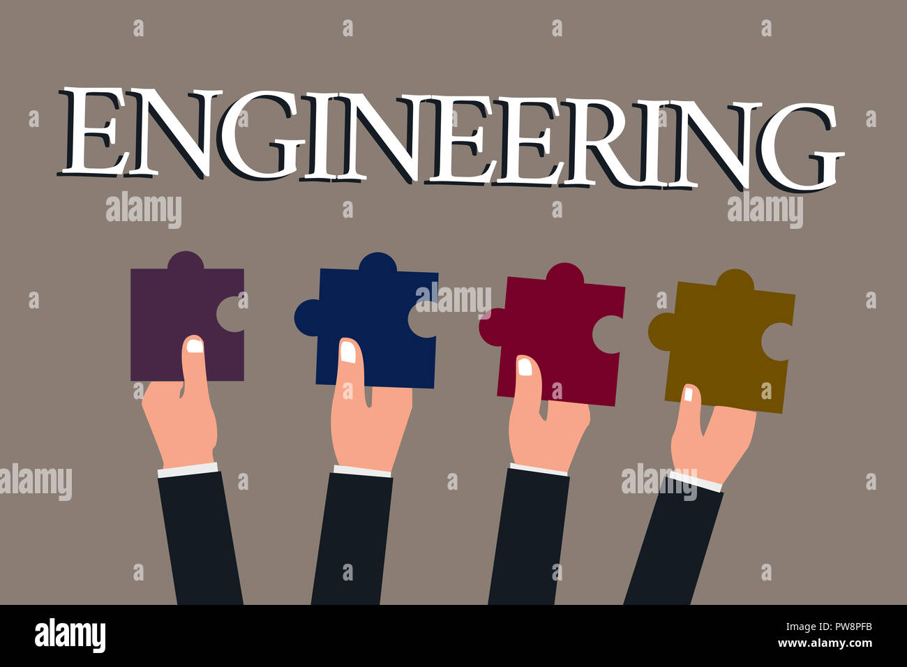 Conceptual hand writing showing Engineering. Business photo text ...