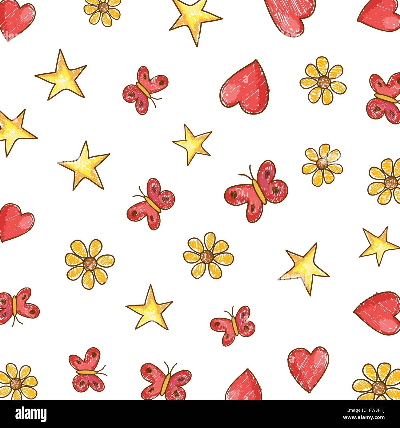 Monarch butterfly and flowers Stock Vector Images - Alamy