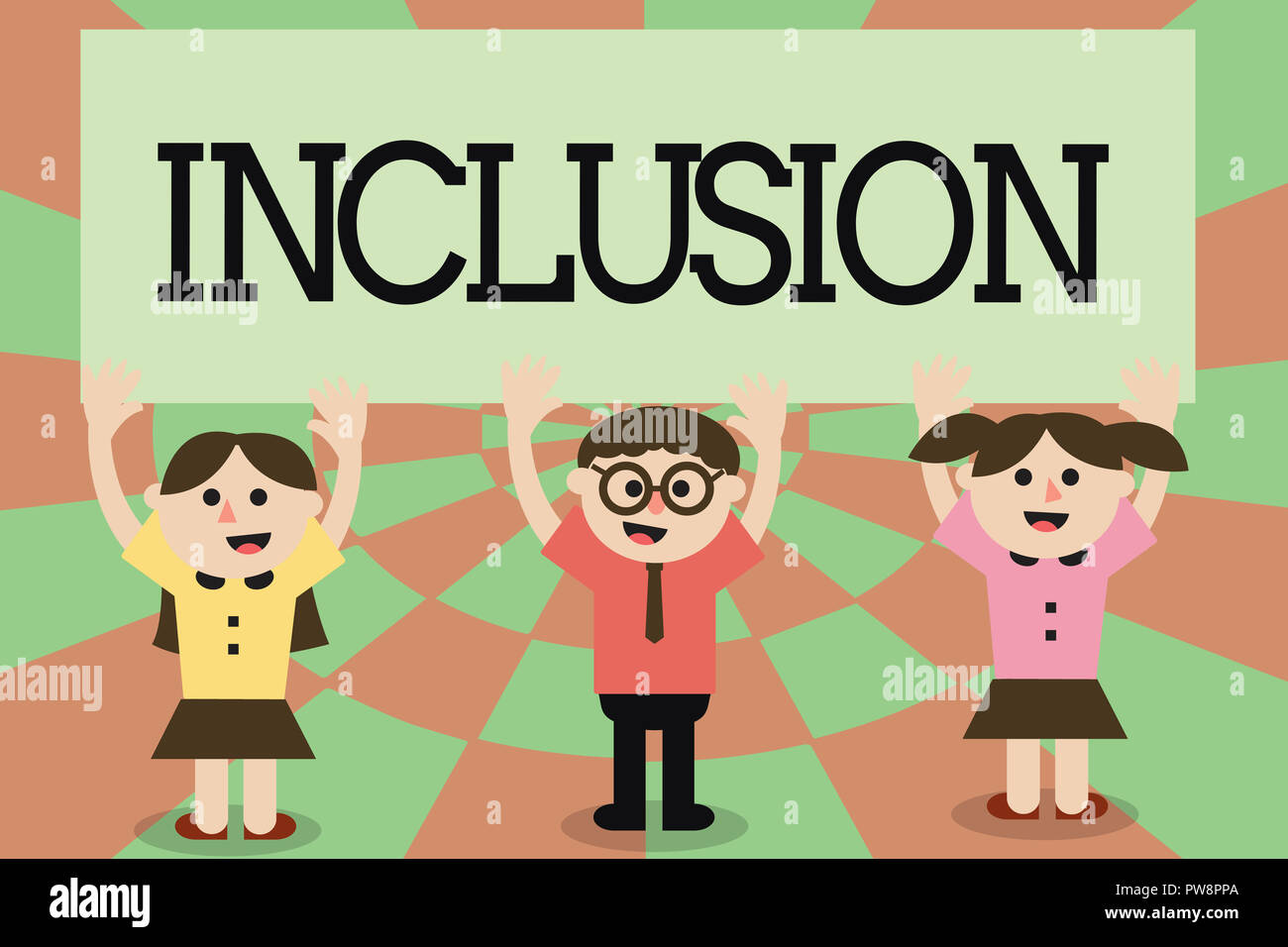 Writing note showing Inclusion. Business photo showcasing action state ...