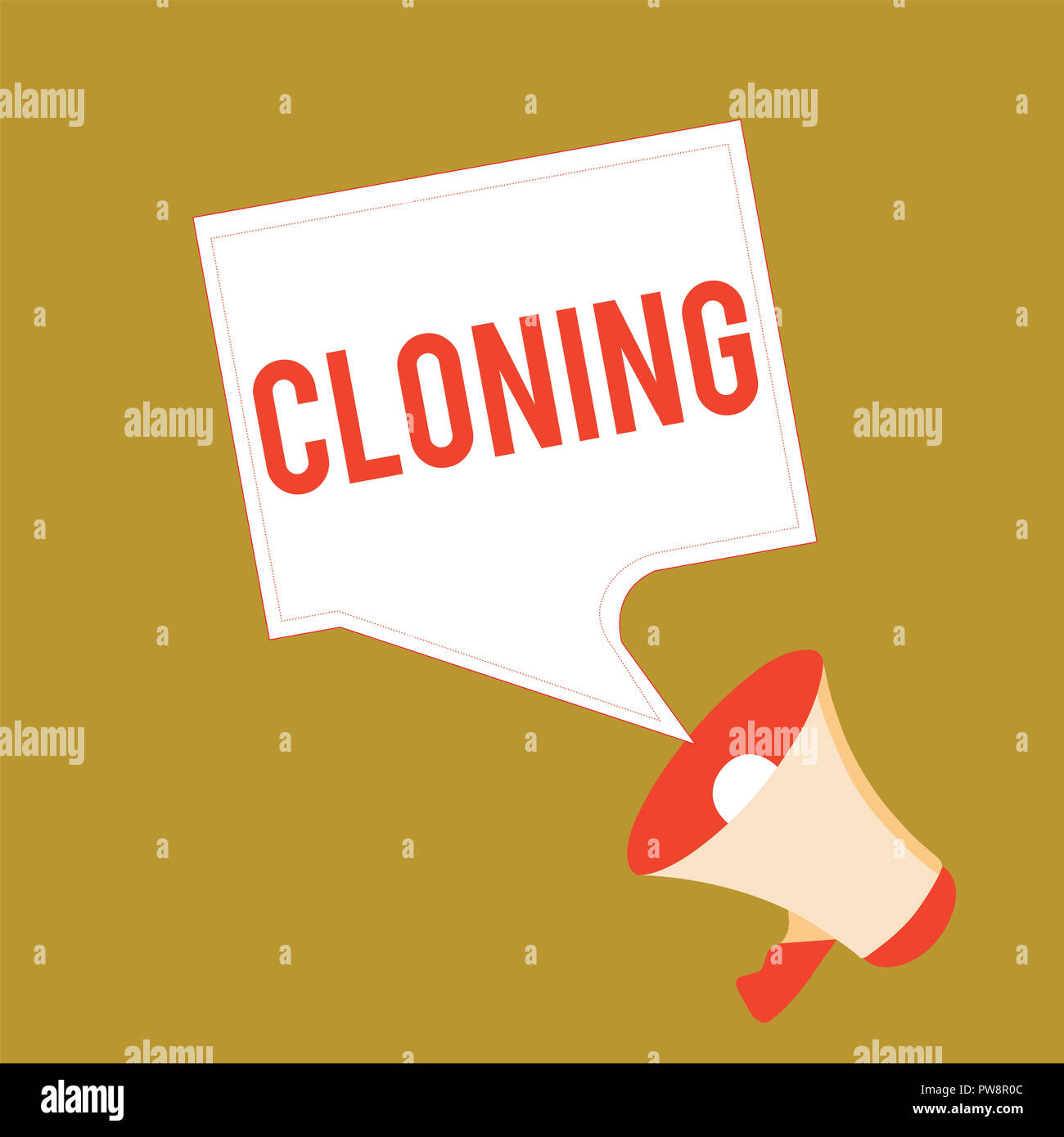 Conceptual hand writing showing Cloning. Business photo showcasing Make ...