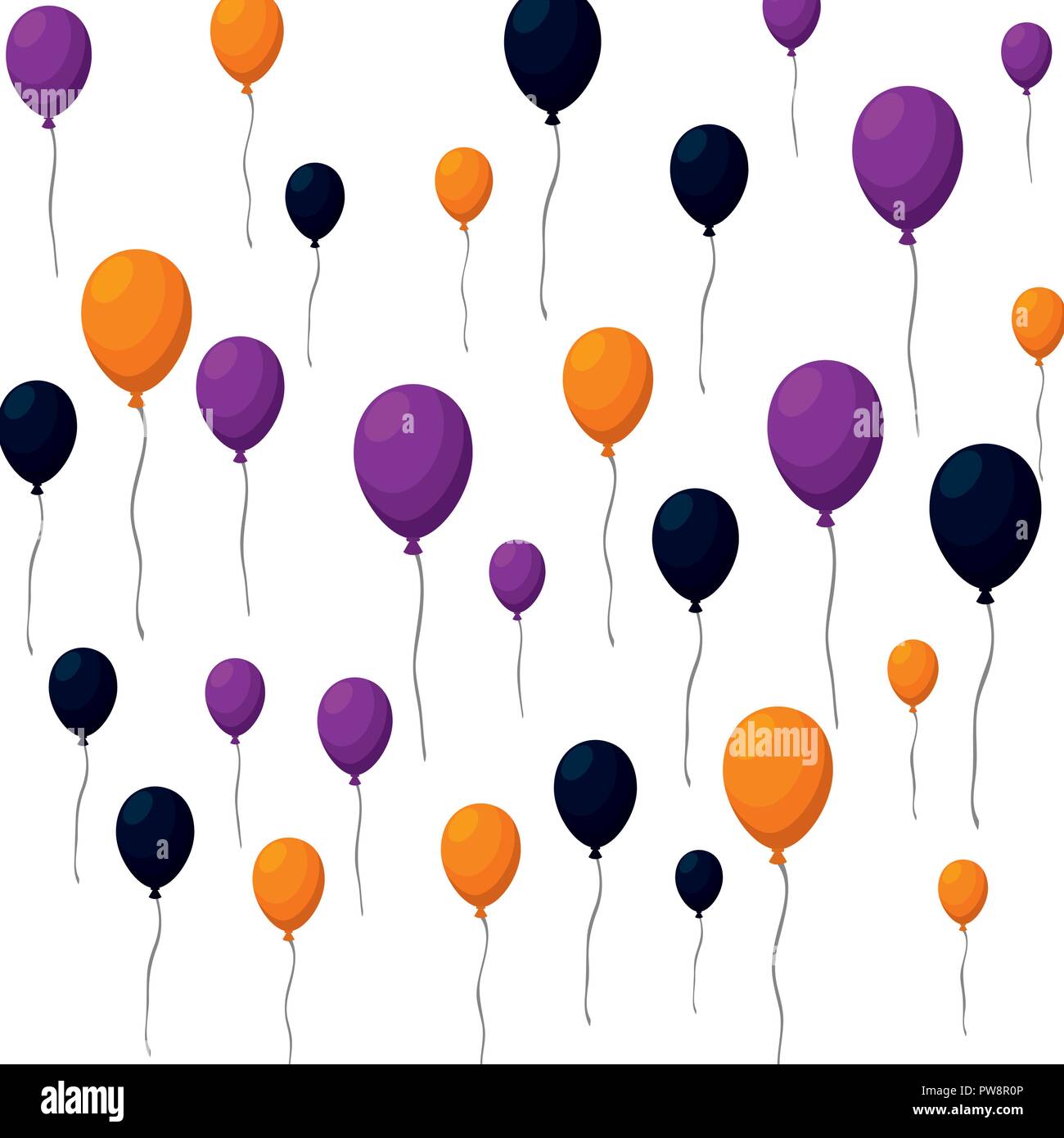 balloons helium floating pattern Stock Vector Image & Art - Alamy