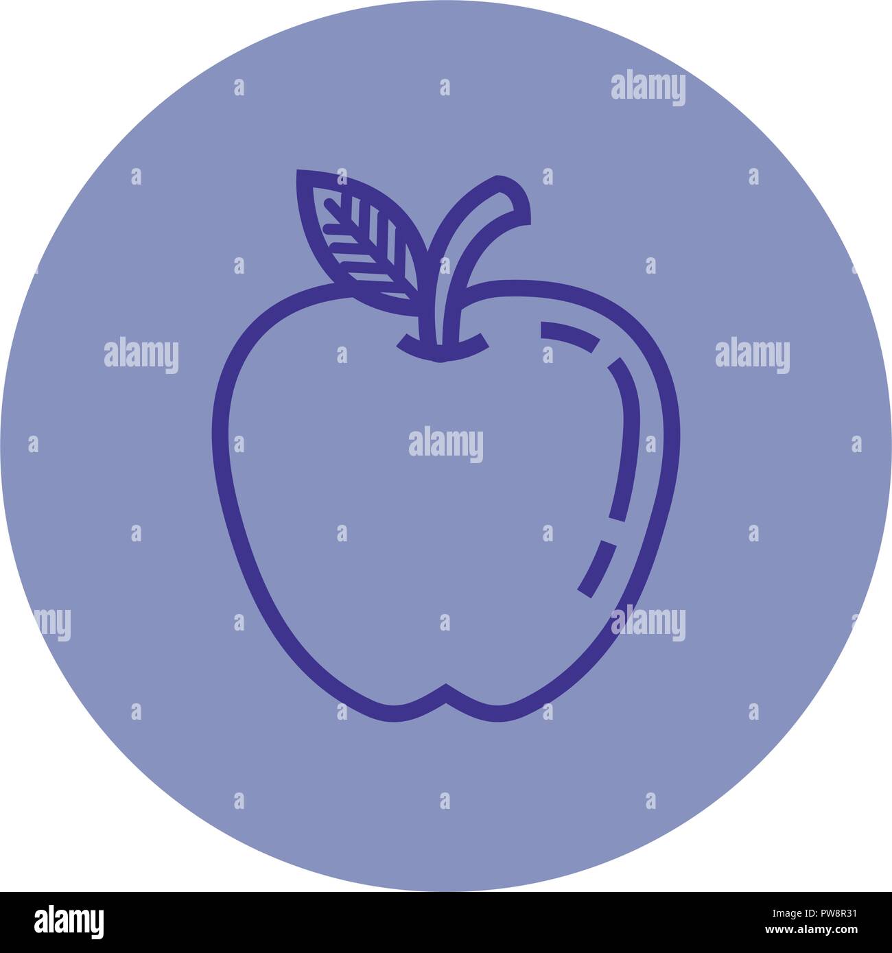 apple fresh fruit icon Stock Vector Image & Art - Alamy