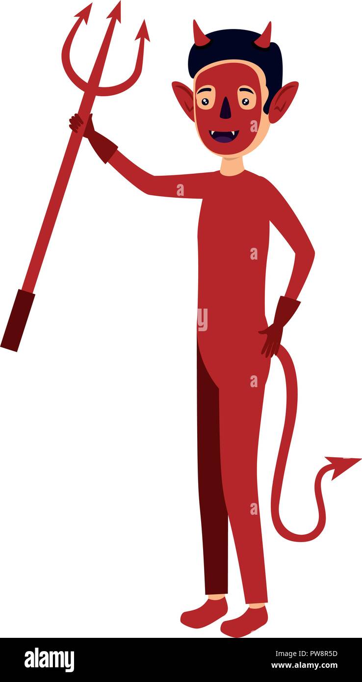 devil halloween costume character Stock Vector Image & Art - Alamy