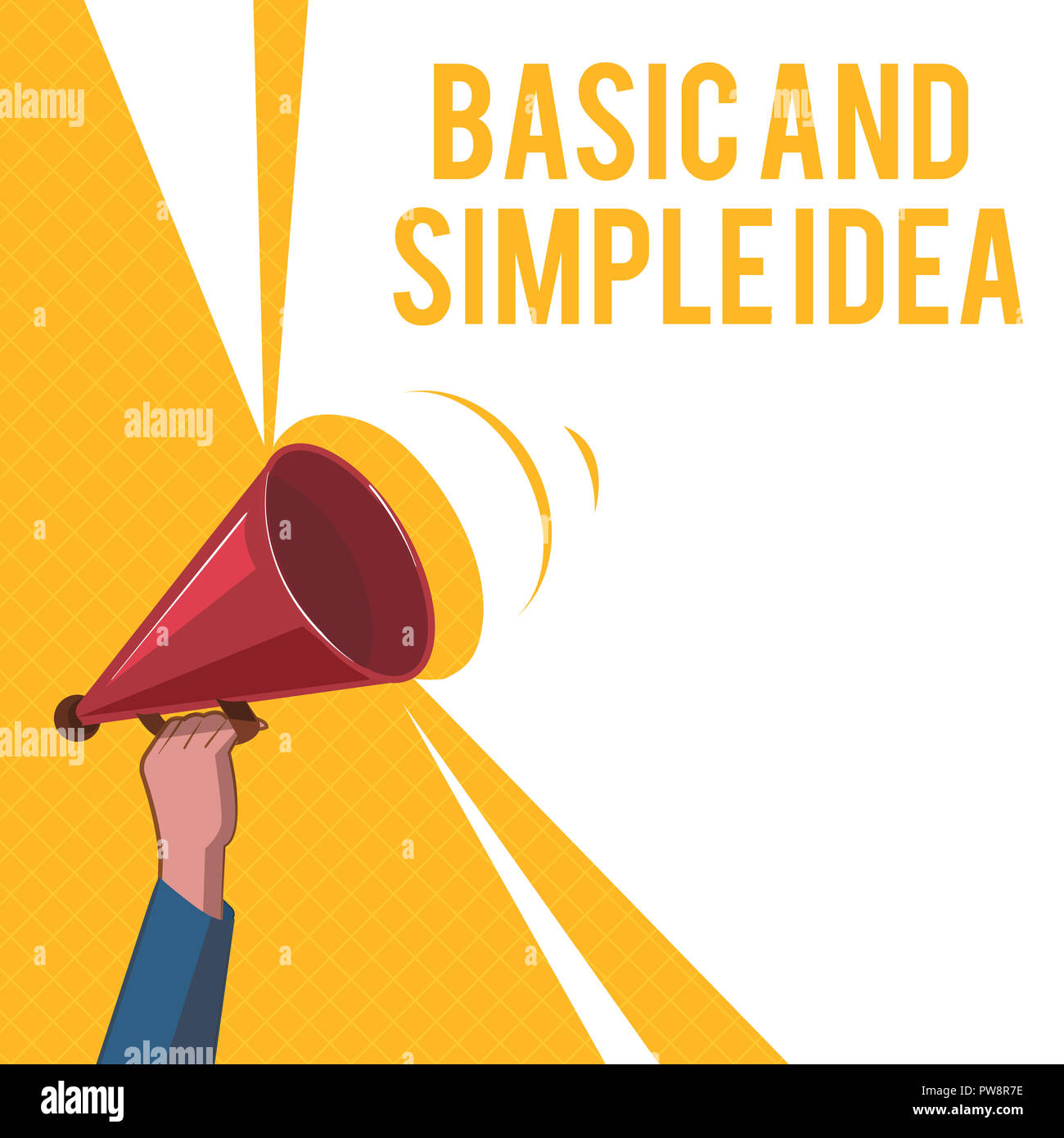 Handwriting text Basic And Simple Idea. Concept meaning Plain Mental ...