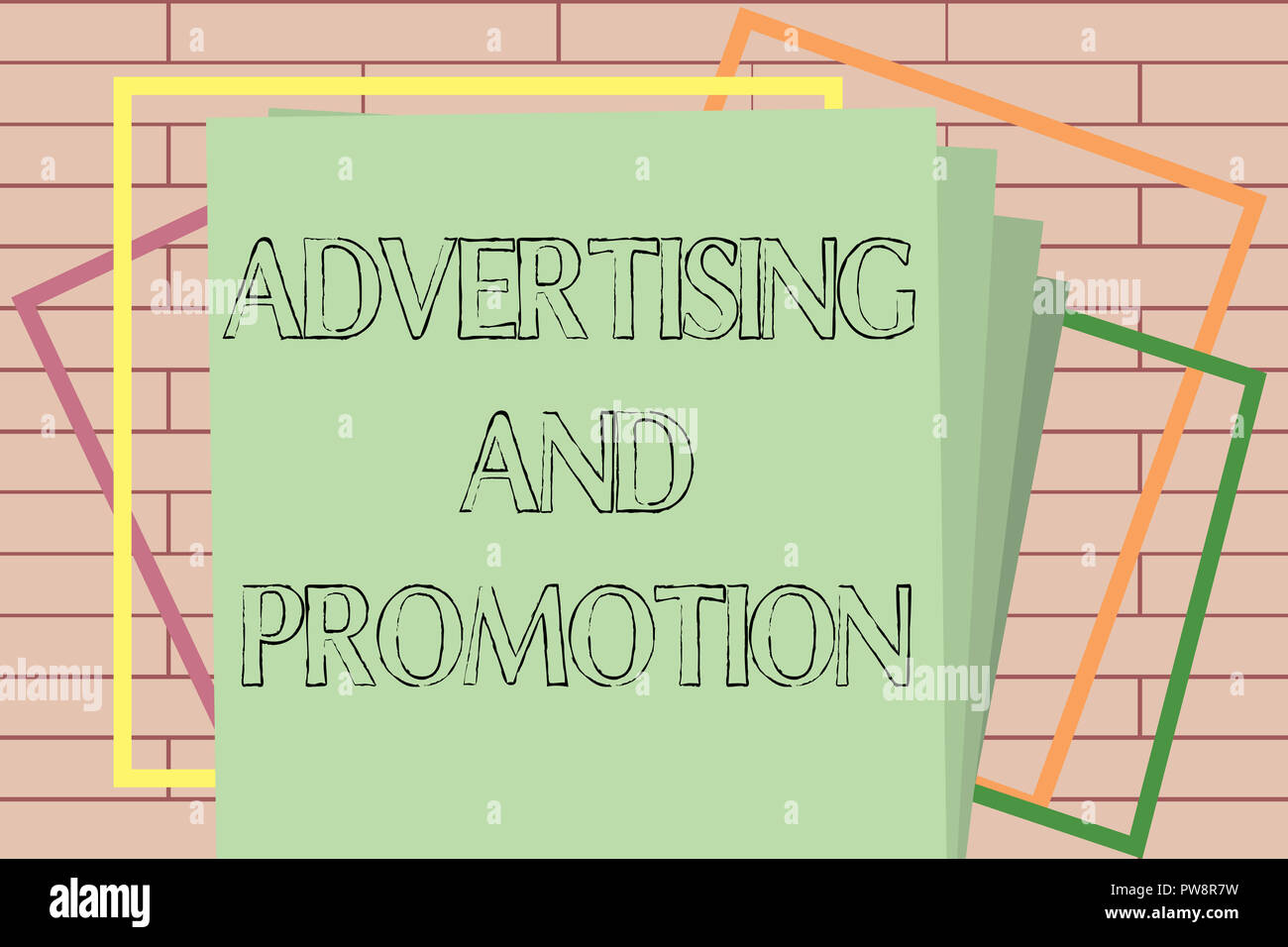 Handwriting text writing Advertising And Promotion. Concept meaning ...