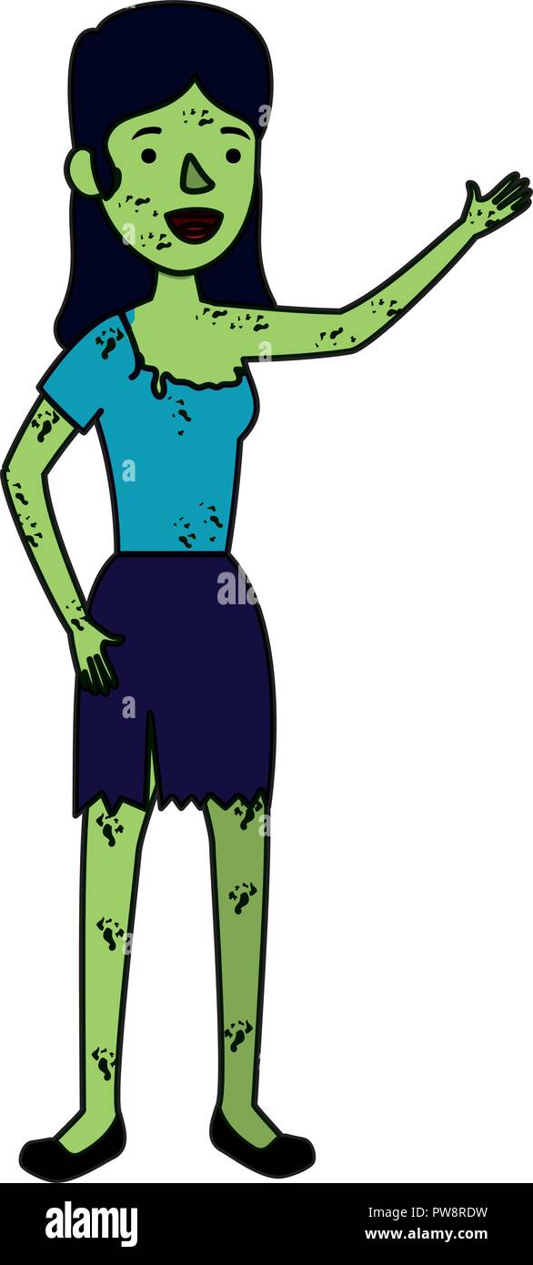 female sombie halloween costume character Stock Vector Image & Art - Alamy