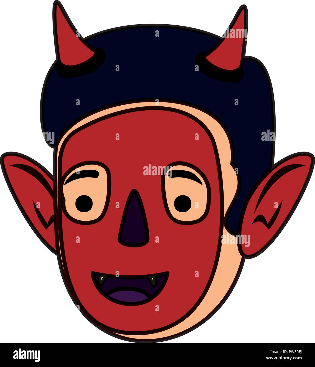devil halloween costume character Stock Vector Image & Art - Alamy