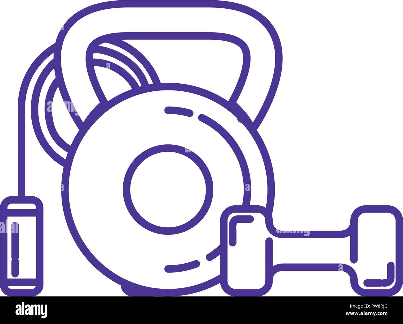 Heavy jump rope Stock Vector Images - Alamy