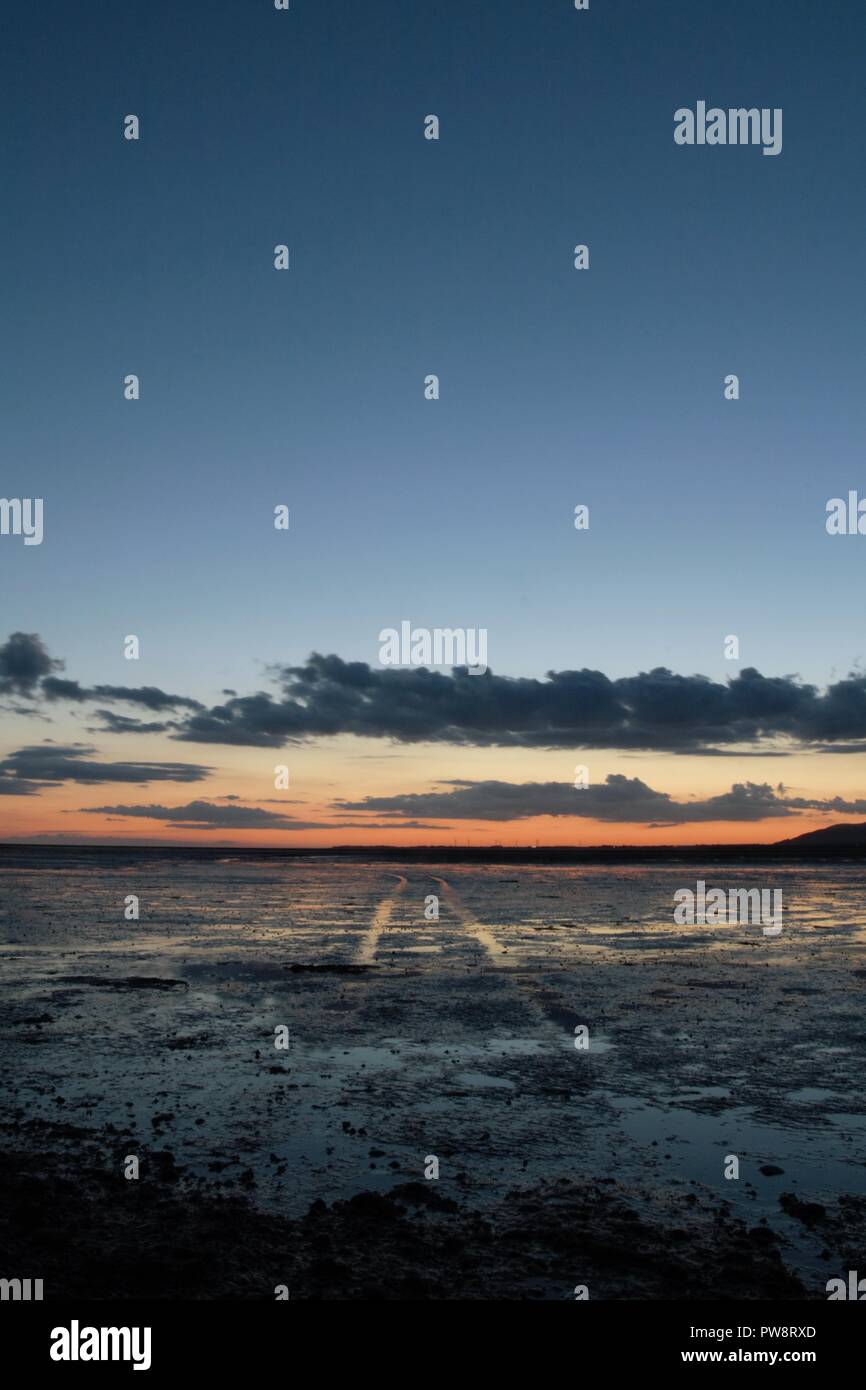 UK Sandscale Haws Roanhead. Sunset view from Sandscale Haws near ...