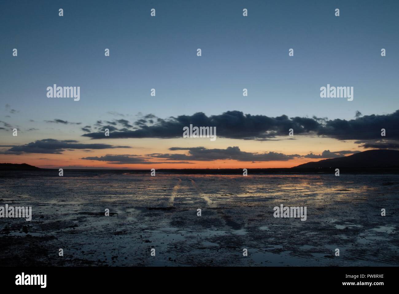 UK Sandscale Haws Roanhead. Sunset view from Sandscale Haws near ...