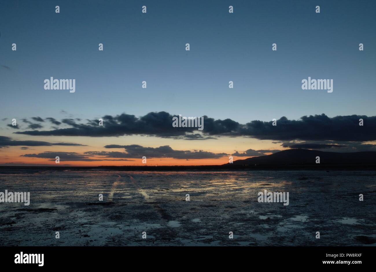 UK Sandscale Haws Roanhead. Sunset view from Sandscale Haws near ...