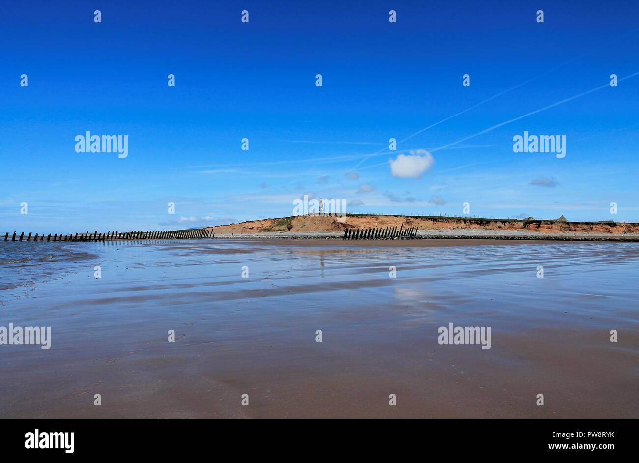 UK Walney Island. View from South Walney beach Walney Island on the ...