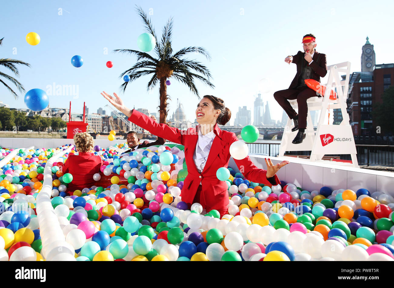 Tom Daley makes a splash in a giant outdoor ball-pit on London’s ...