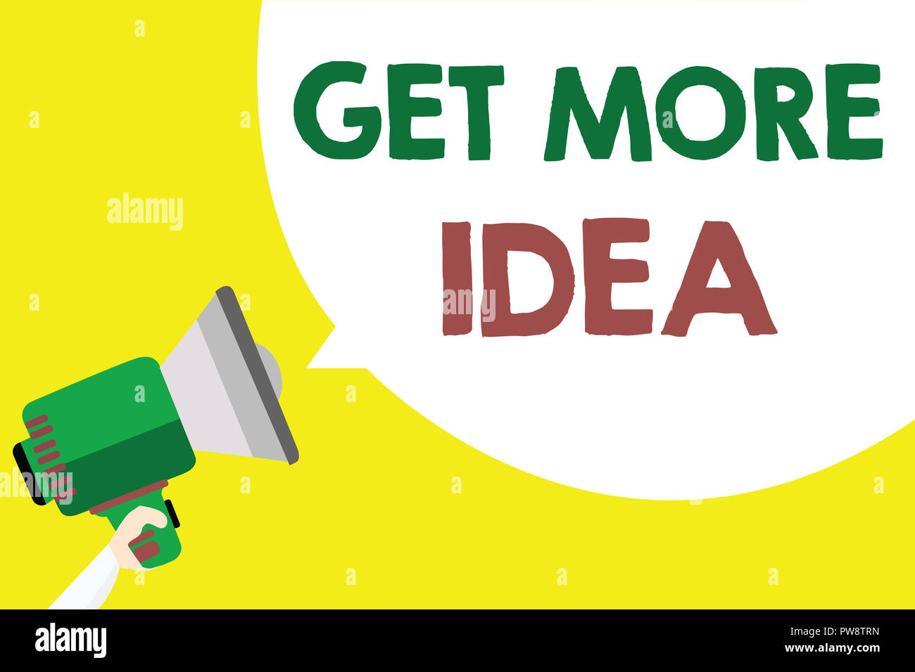 Conceptual hand writing showing Get More Idea. Business photo text Random Input Mind Map Picture ...