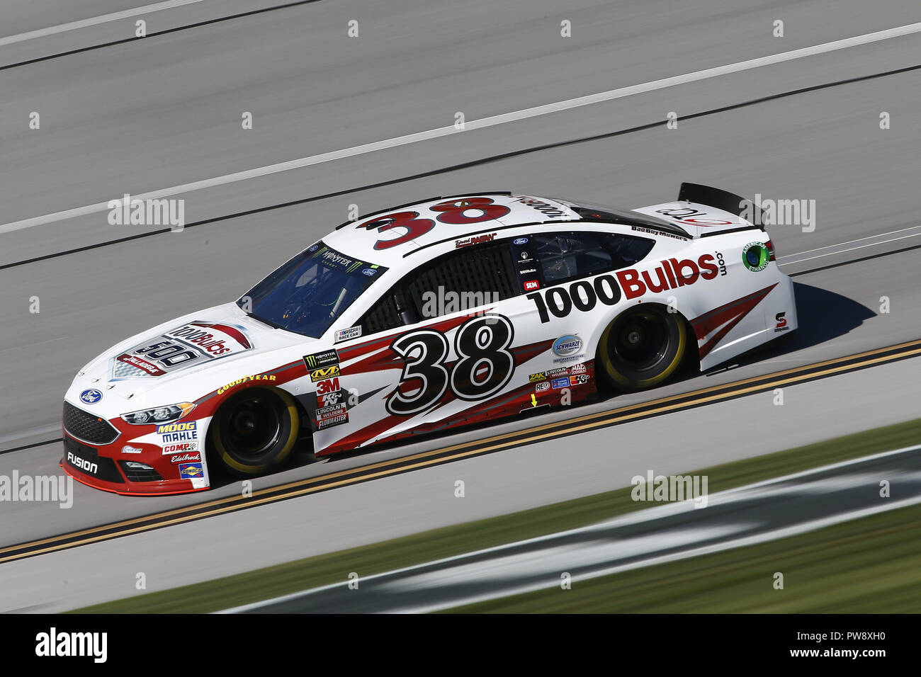 Talladega, Alabama, USA. 13th Oct, 2018. David Ragan (38) takes to the ...