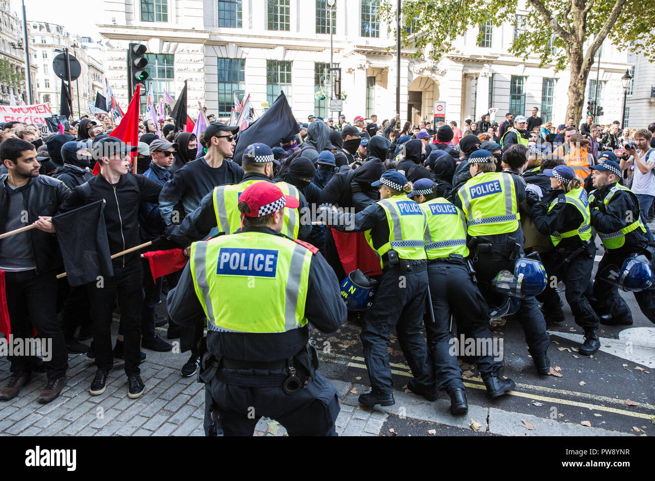 Police officers marching through london hi-res stock photography and ...
