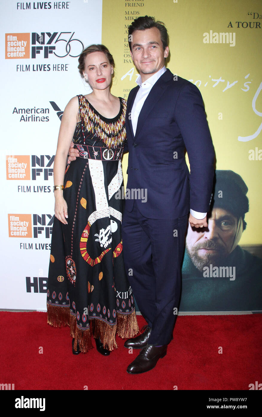 New York, NY, USA. 12th Oct, 2018. Aimee Mullins, Rupert Friend at the ...