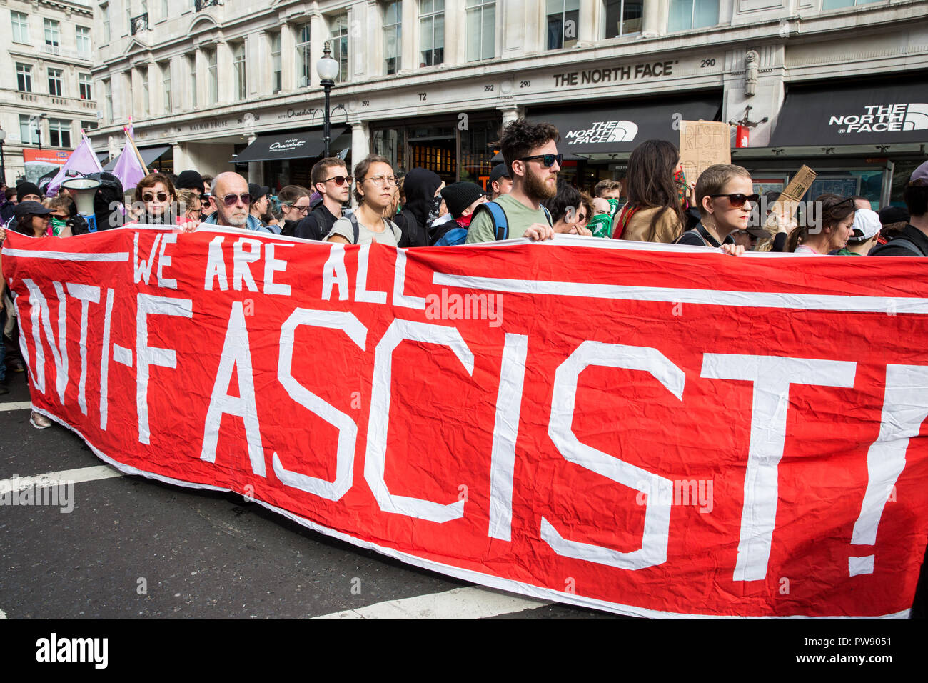 Anti fascist banner hi-res stock photography and images - Alamy