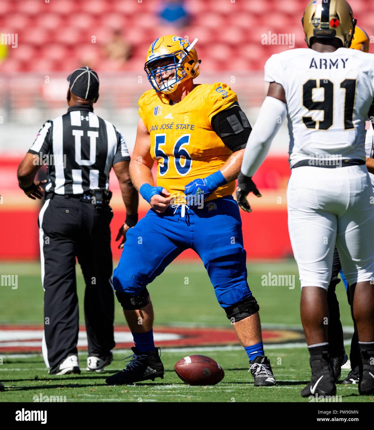 Santa Clara, California, USA. 13th Oct, 2018. San Jose State Spartans ...