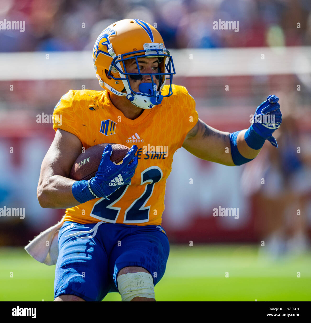 Santa Clara, California, USA. 13th Oct, 2018. San Jose State Spartans ...