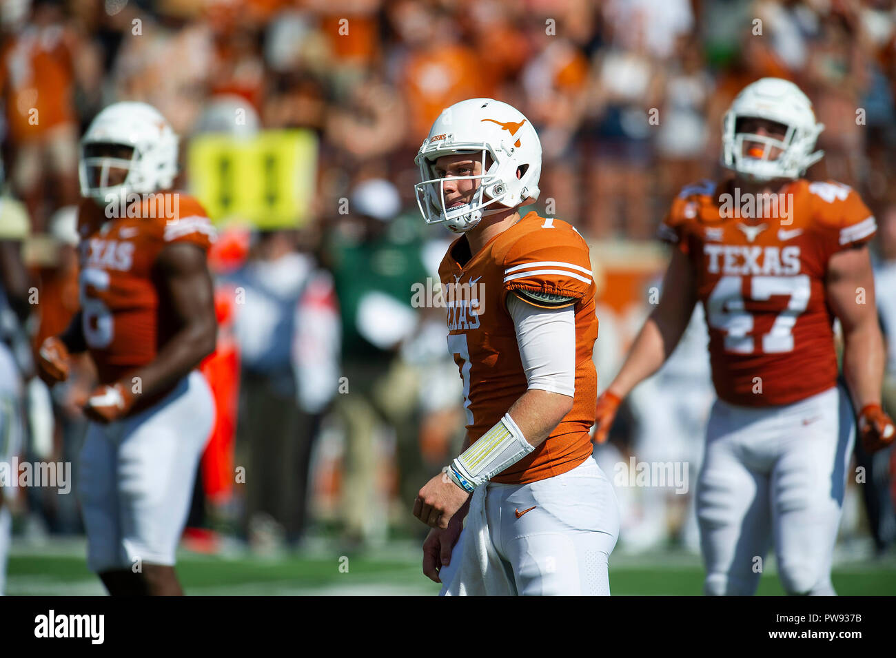 Austin, TX, USA. 13th Oct, 2018. Texas Longhorns Quarterback Shane ...