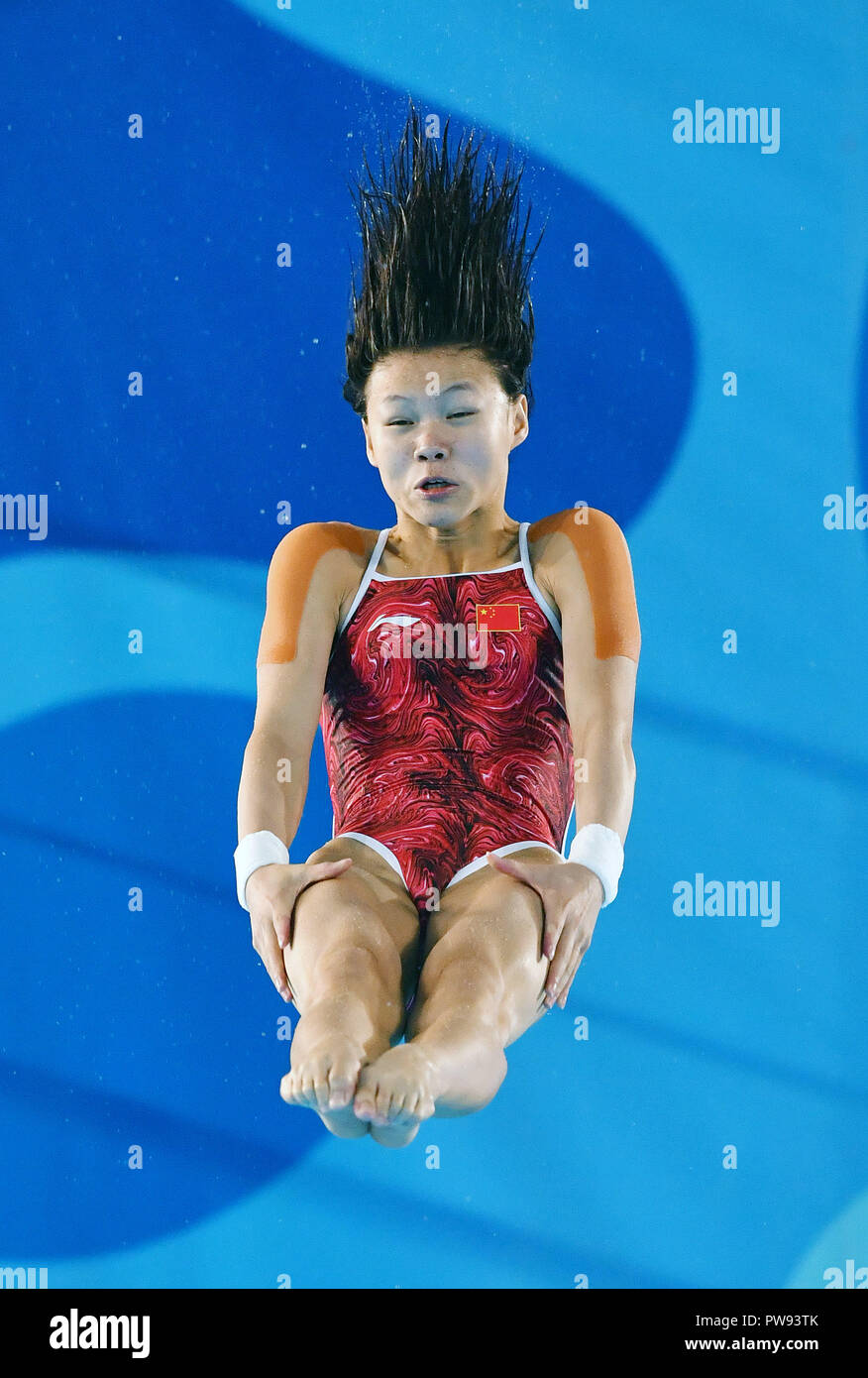 Buenos Aires, Argentina. 13th Oct, 2018. Gold medalist Lin Shan of ...