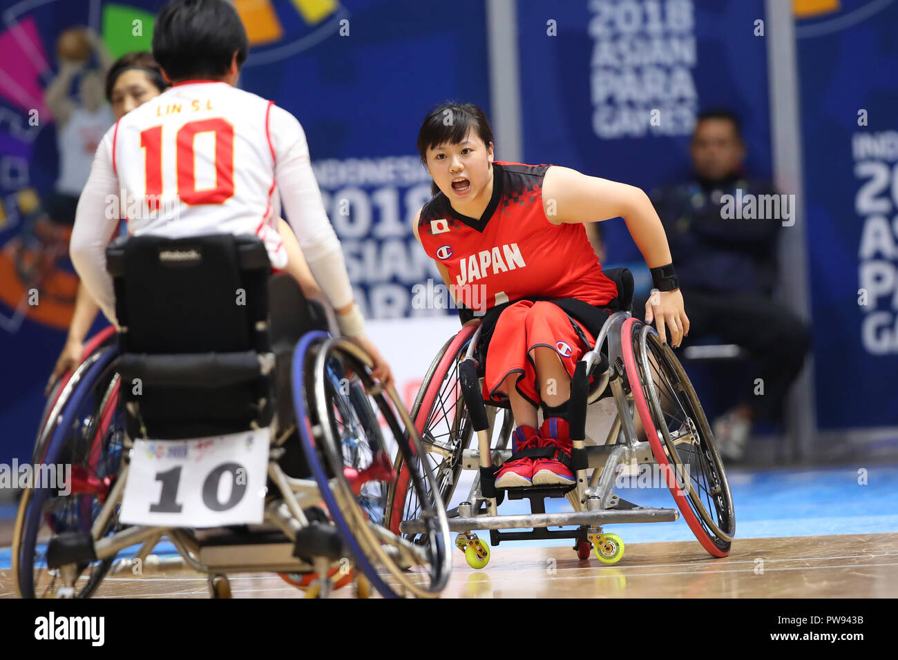 Jakarta, Indonesia. 12th Oct, 2018. Amane Yanagimoto (JPN) Wheelchair ...