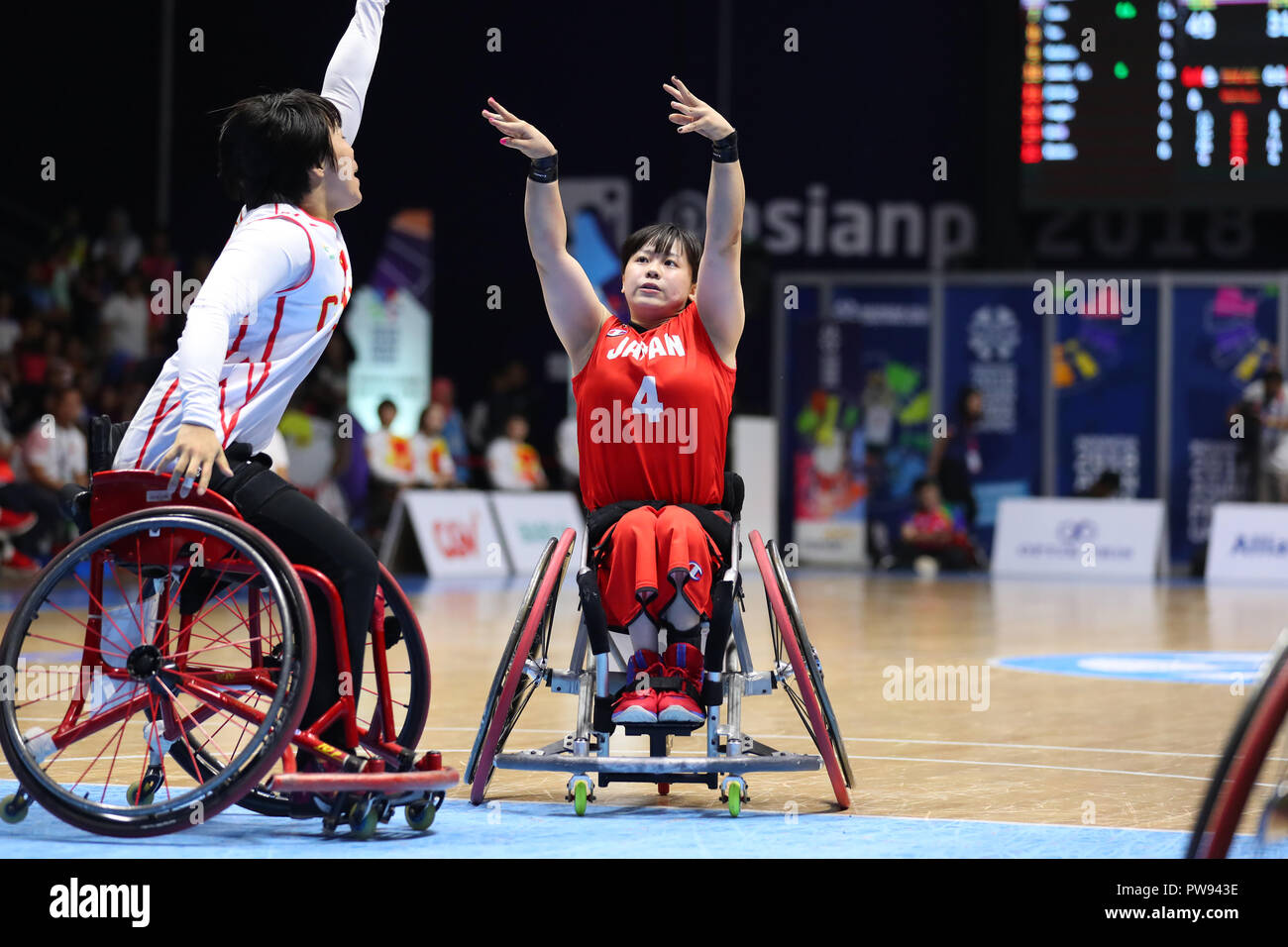 Jakarta, Indonesia. 12th Oct, 2018. Amane Yanagimoto (JPN) Wheelchair ...