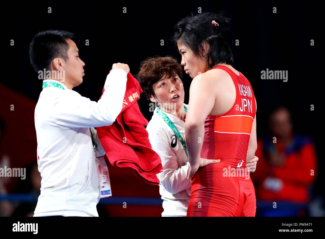Buenos Aires, Argentina. 13th Oct, 2018. (L-R) Takuya Takasaka, Shoko ...
