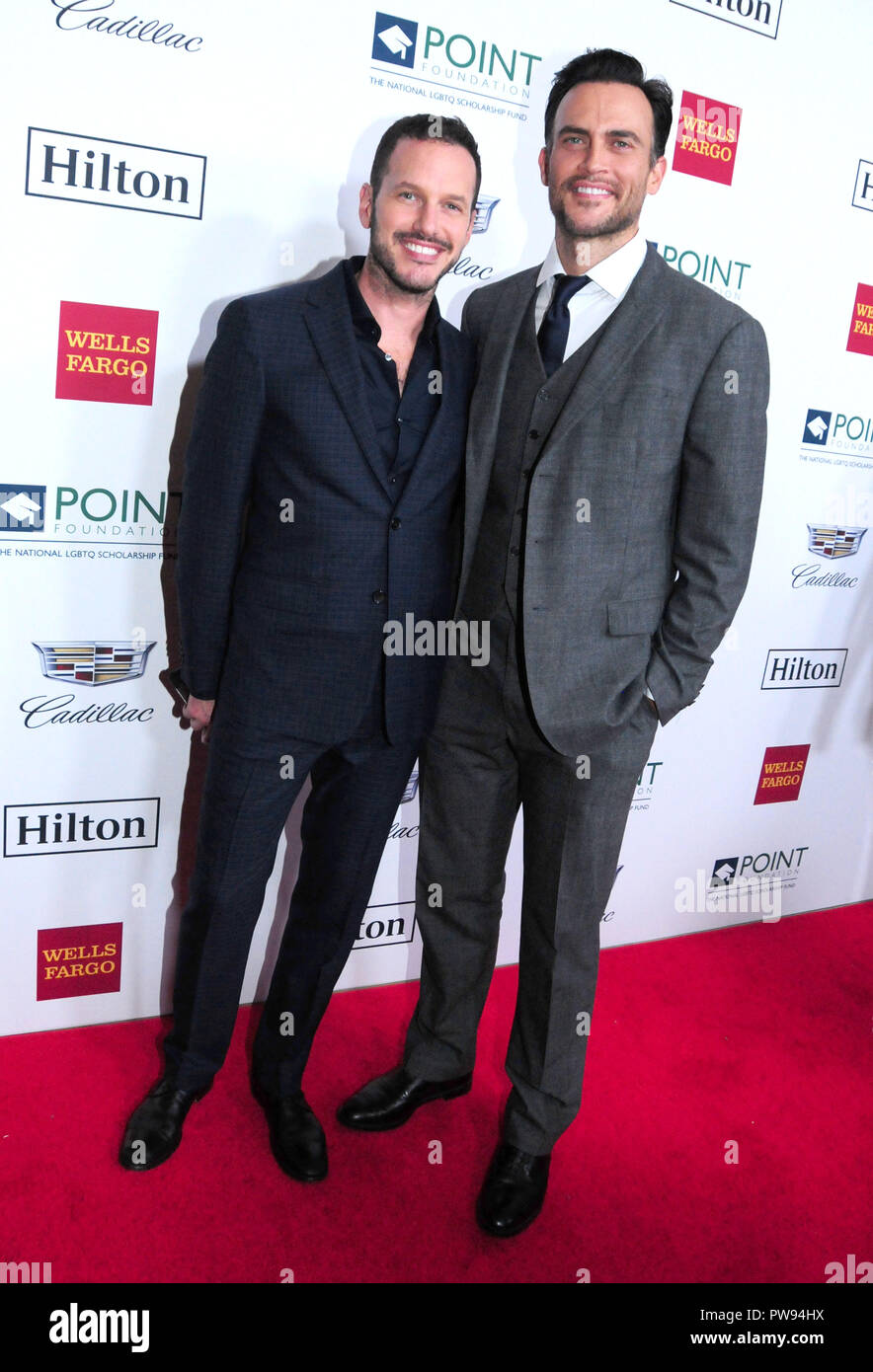 BEVERLY HILLS, CA - OCTOBER 13: (L-R) Actors Jason Landau and Cheyenne ...