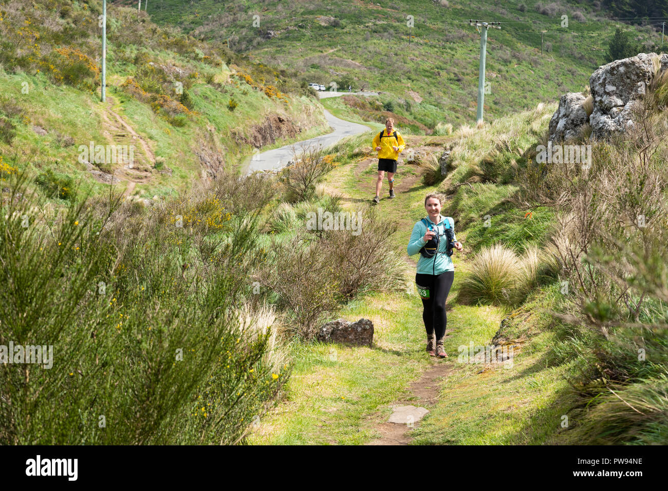 Crater Rim Ultra trail running race at Port Hills, Christchurch, New ...
