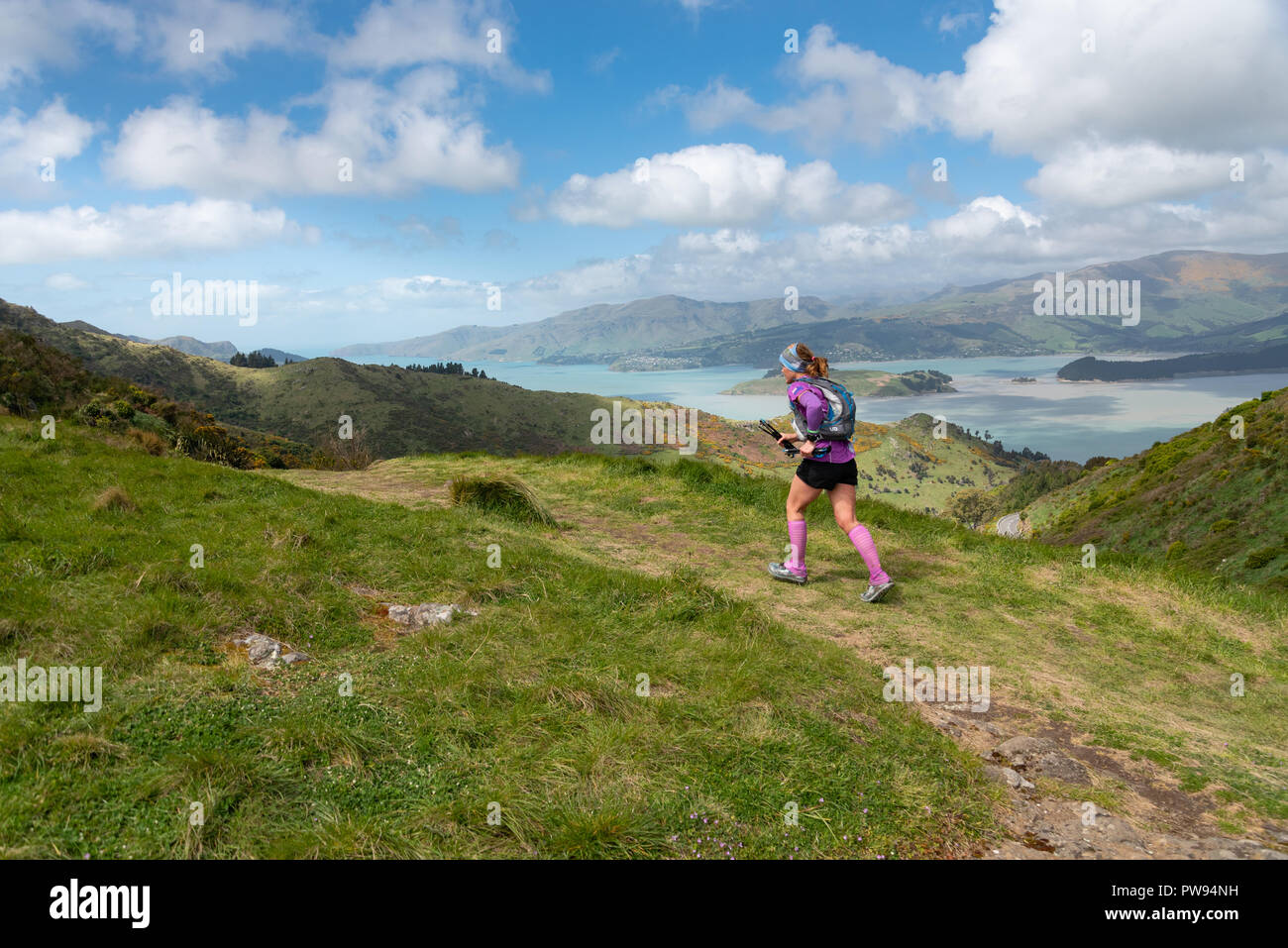 Crater Rim Ultra trail running race at Port Hills, Christchurch, New ...