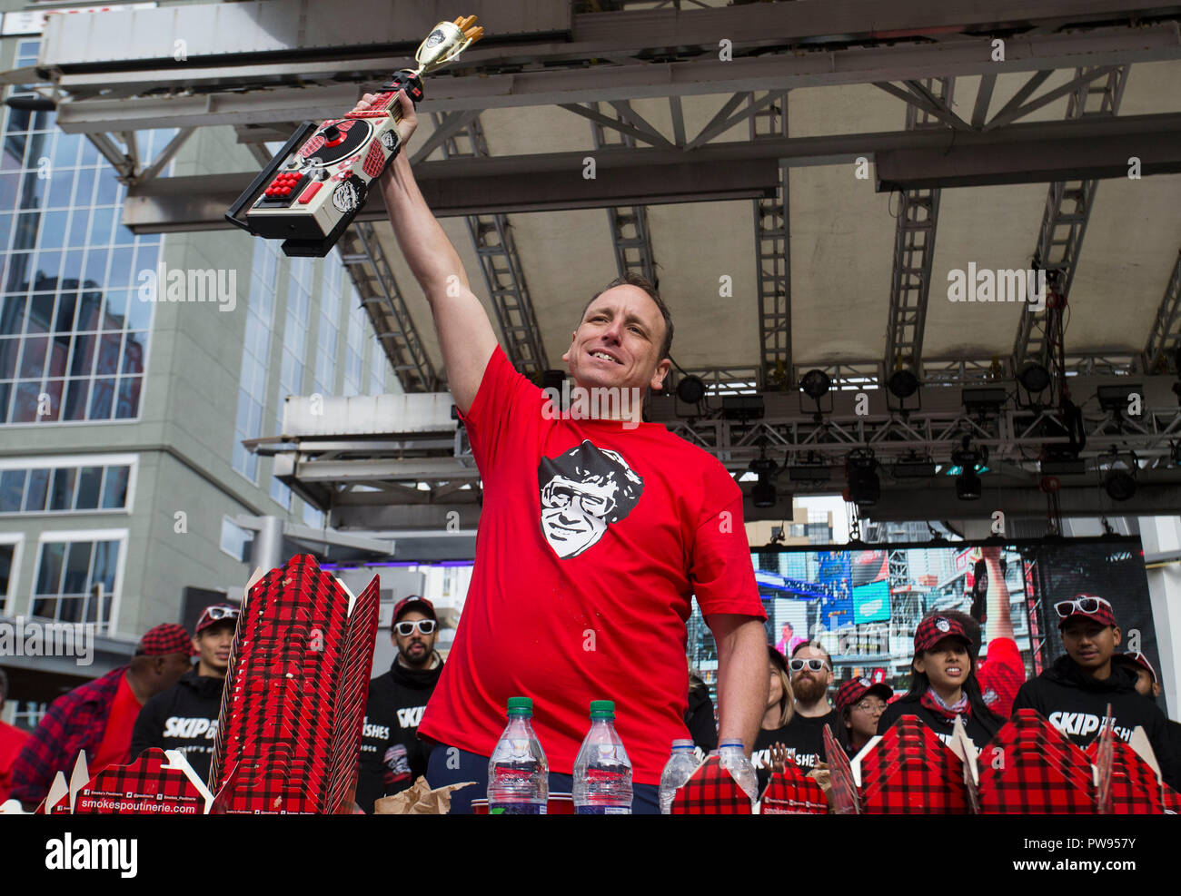 Joey chestnut poutine hi-res stock photography and images - Alamy