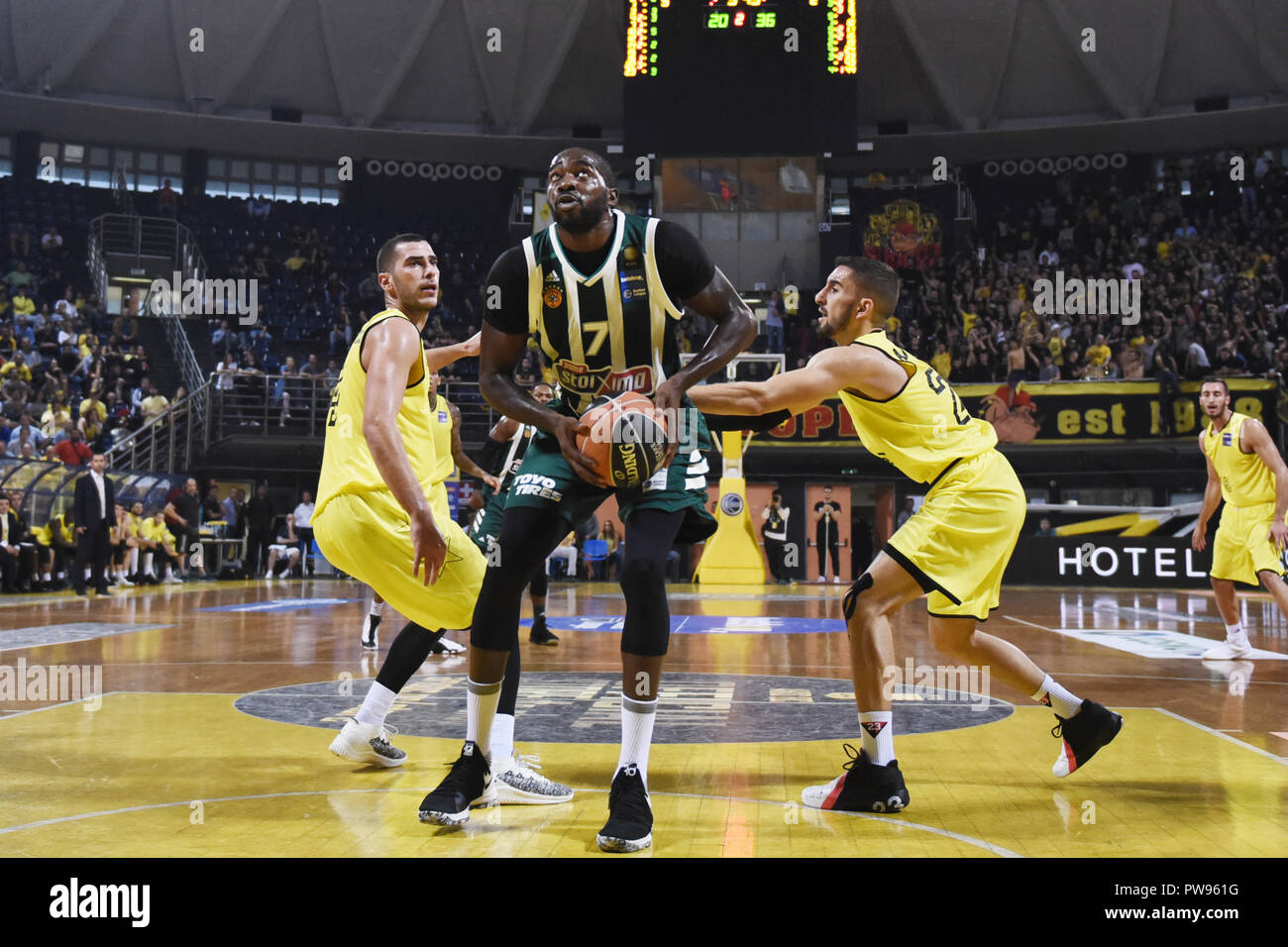 Thessaloniki, Greece. 13th Oct, 2018. Panathinaikos's player Stephane ...