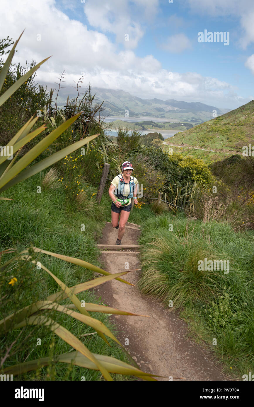 Crater Rim Ultra trail running race at Port Hills, Christchurch, New ...