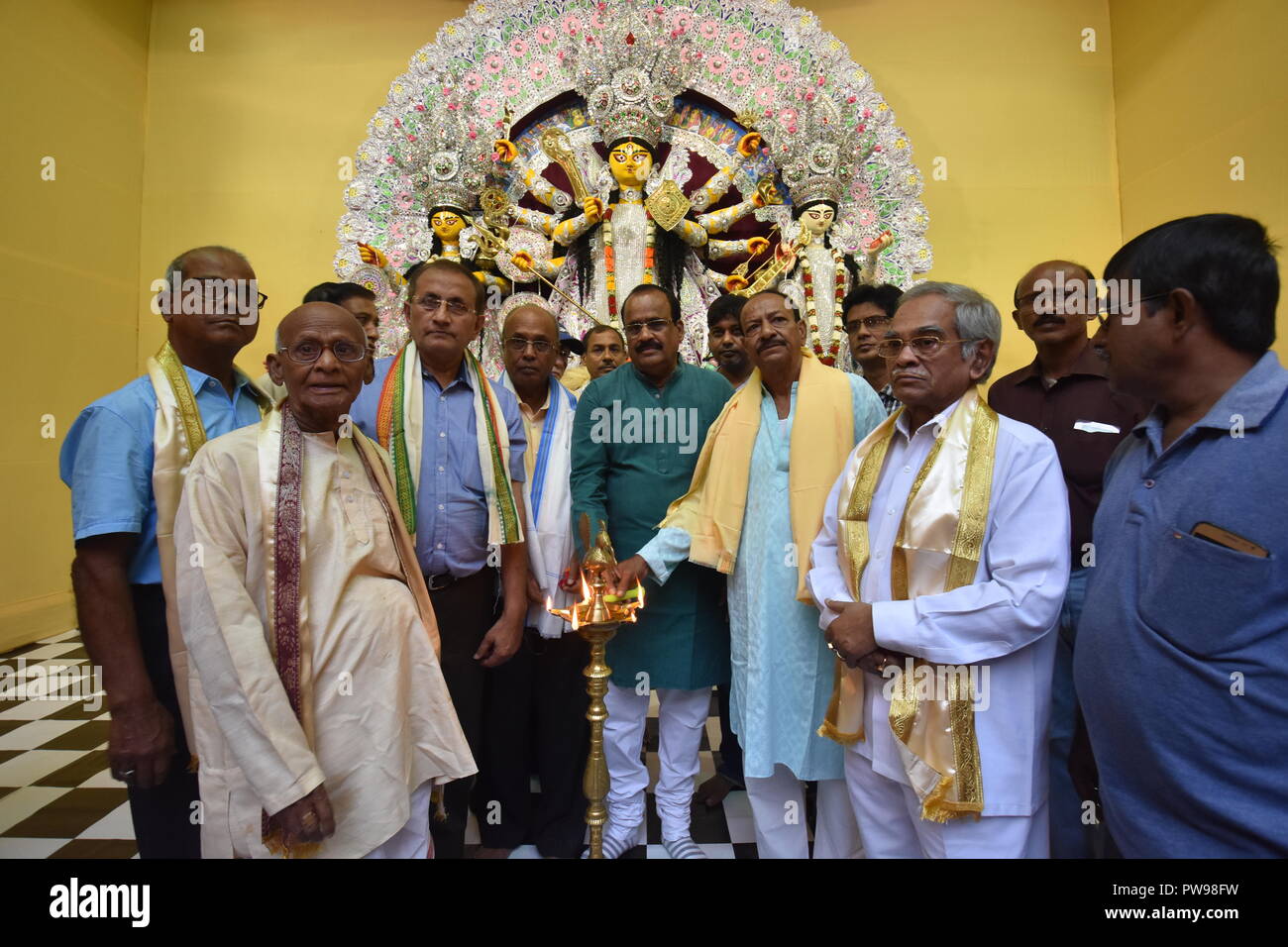 Howrah City, Kolkata, India. 14th October, 2018. Arabinda Guha ...