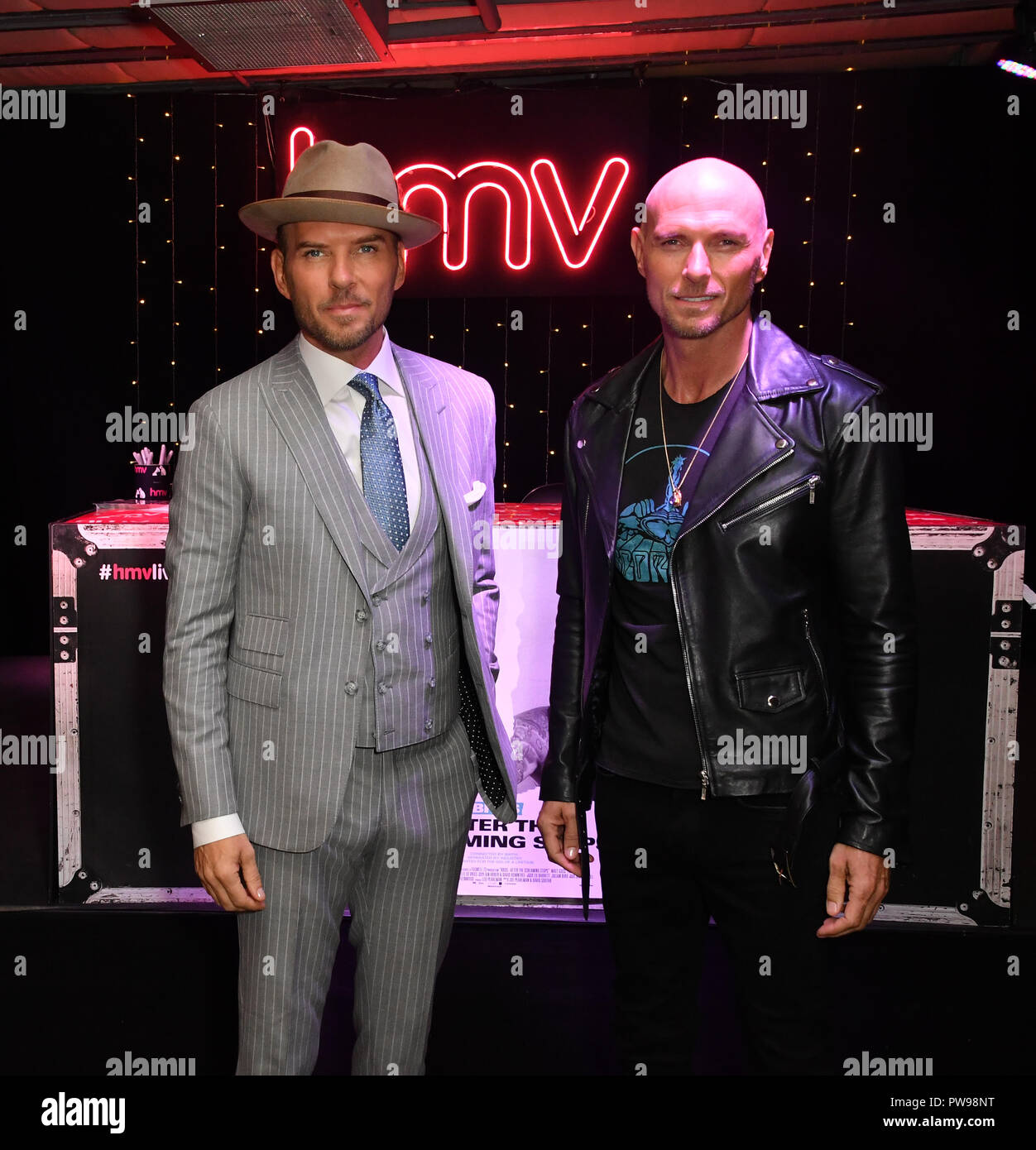 London, UK. 14 October 2018. Iconic 80’s band Bros celebrating the DVD ...