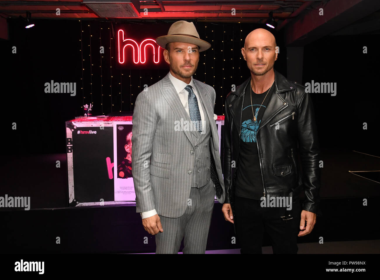 London, UK. 14 October 2018. Iconic 80’s band Bros celebrating the DVD ...