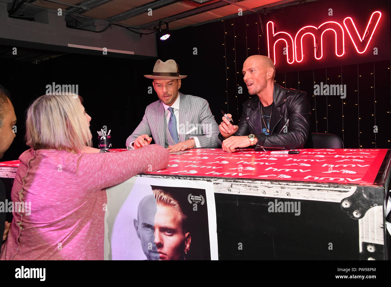 London, UK. 14 October 2018. Iconic 80’s band Bros celebrating the DVD ...