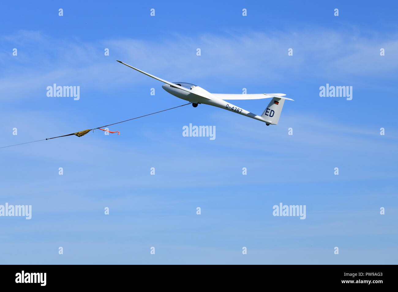 The glider is a plane that has no engine Stock Photo - Alamy